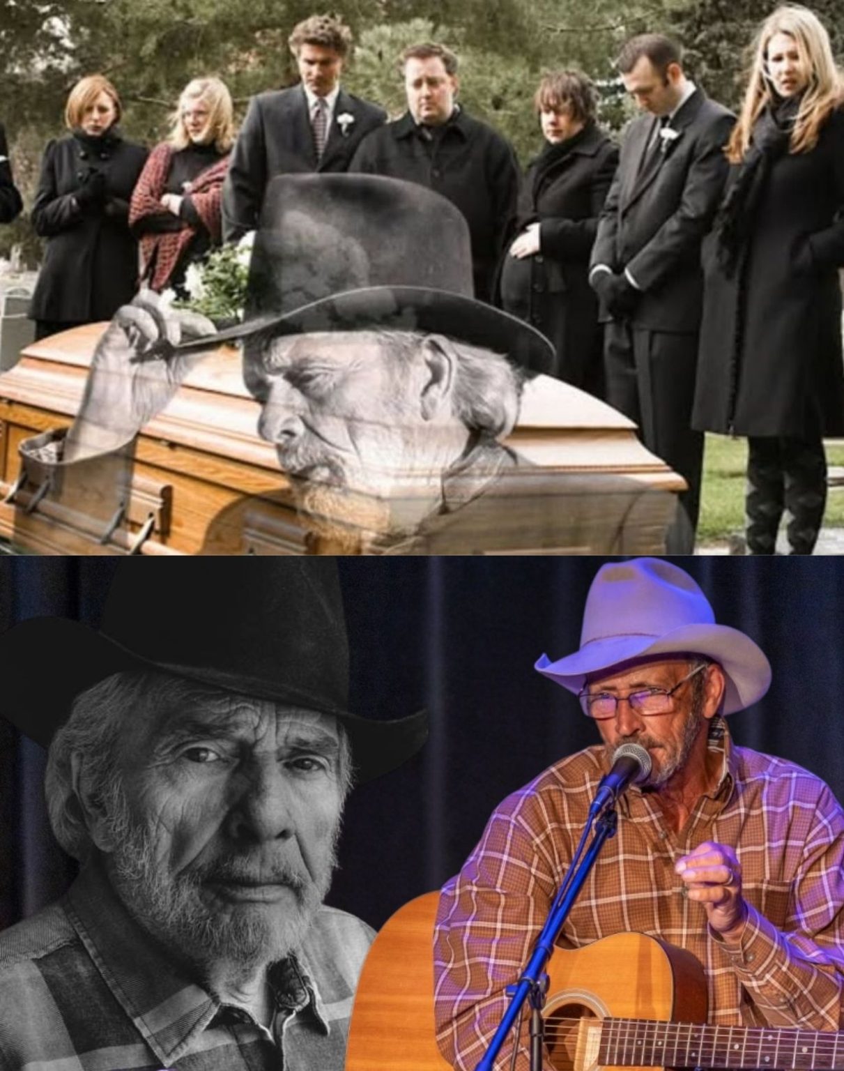At Merle Haggard’s funeral, the chapel sat in breathless stillness as all eyes turned to his son ...