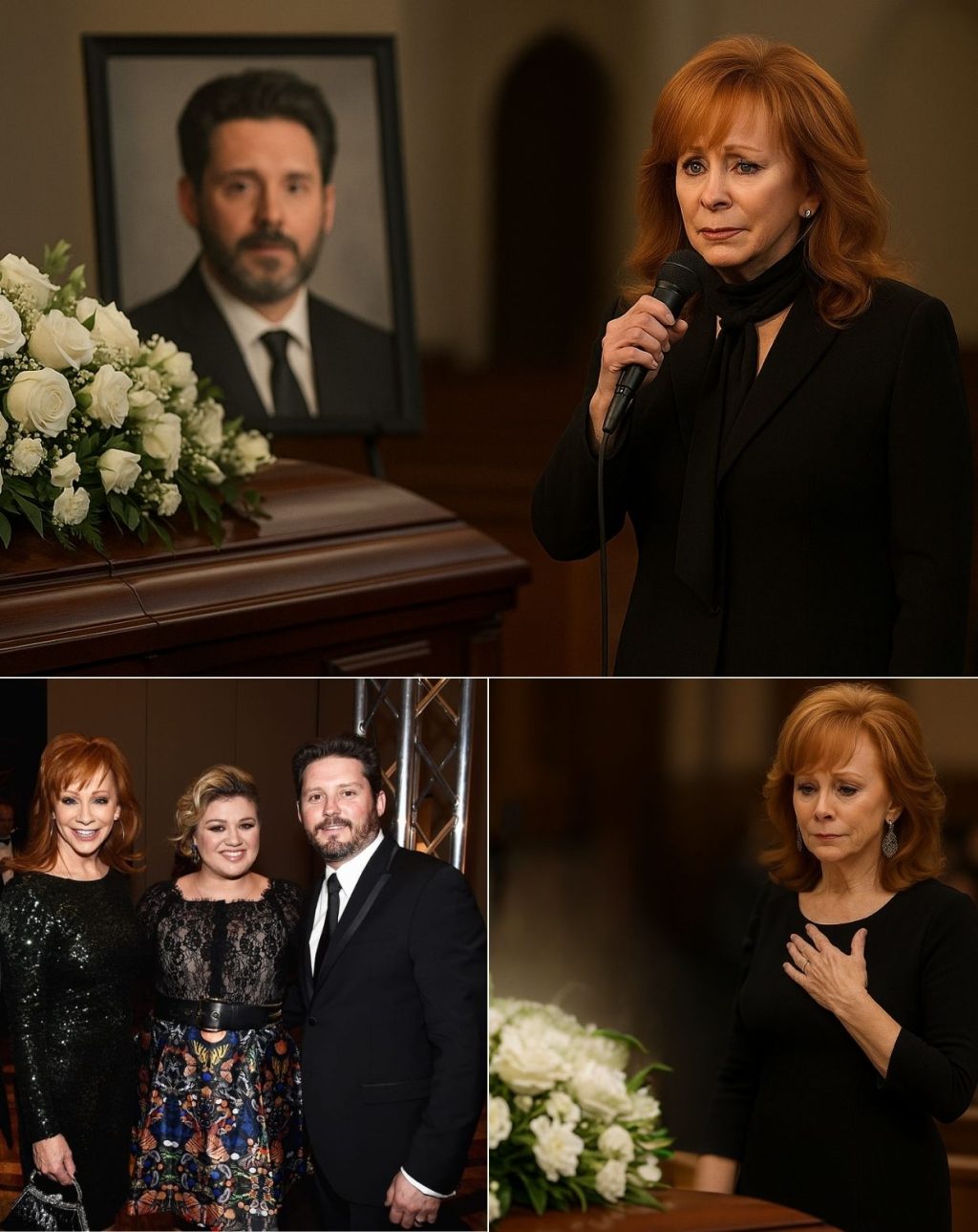 WHEN A MOTHER SINGS GOODBYE: At her son Brandon Blackstock’s funeral ...